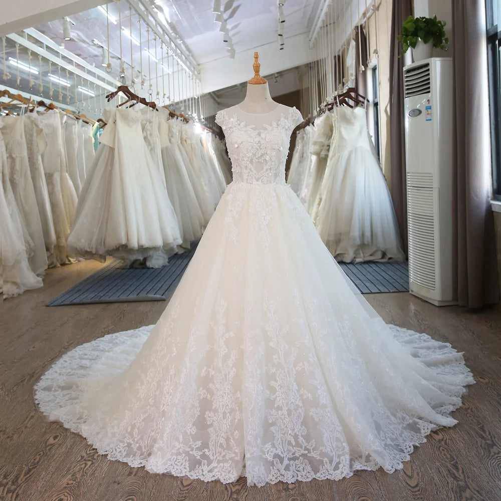 New Vision Corset Lace Women Wedding Gown | All For Me Today